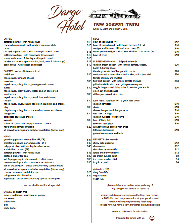 Dining - Dargo Hotel